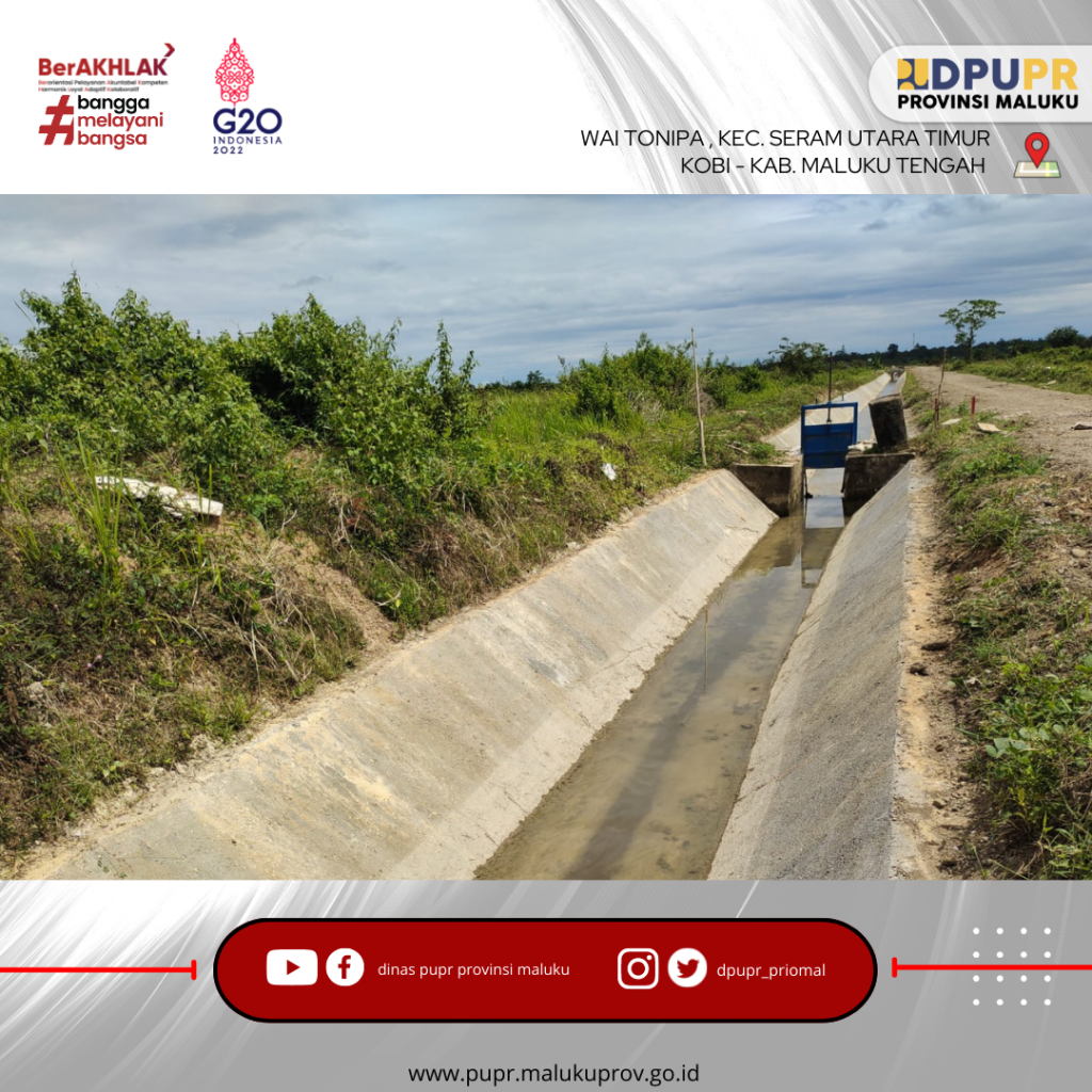 Rehabilitasi Jaringan Irigasi D.I. Tonipa 1.000 Ha - DPUPR | MALUKU