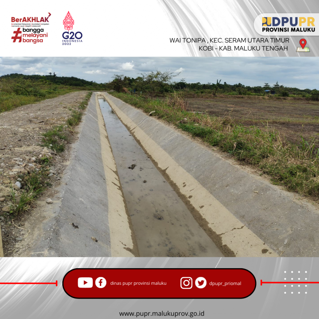 Rehabilitasi Jaringan Irigasi D.I. Tonipa 1.000 Ha - DPUPR | MALUKU