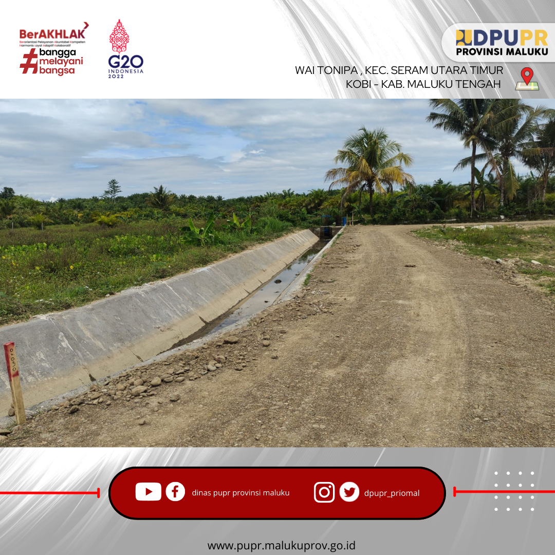 Rehabilitasi Jaringan Irigasi D.I. Tonipa 1.000 Ha - DPUPR | MALUKU