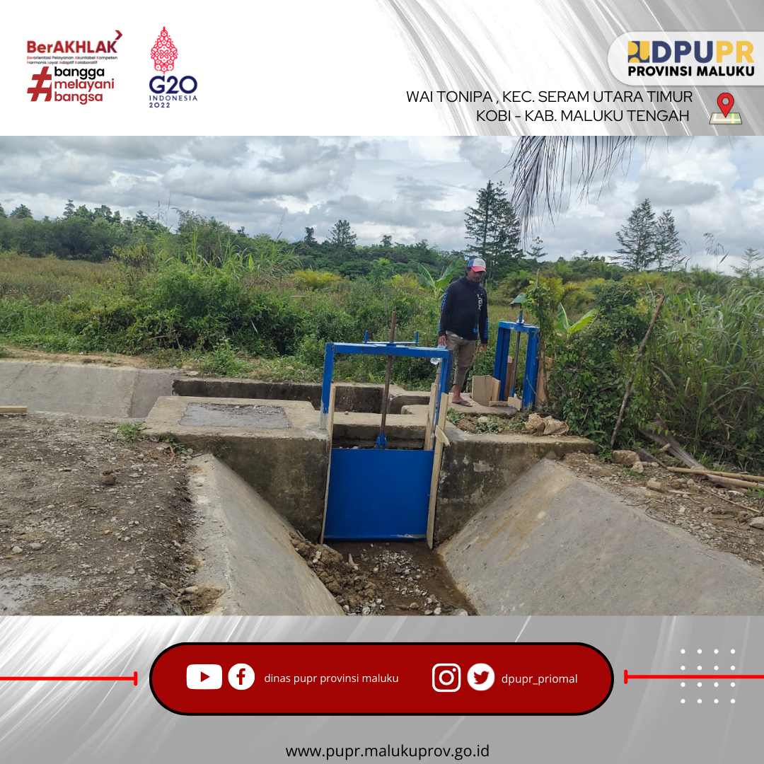 Rehabilitasi Jaringan Irigasi D.I. Tonipa 1.000 Ha - DPUPR | MALUKU