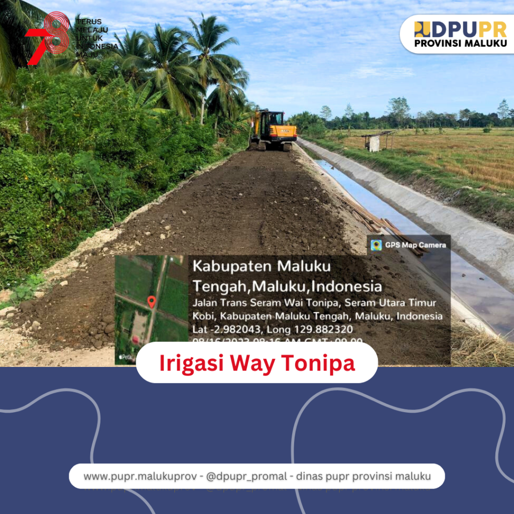 Rehabilitasi Jaringan Irigasi D.I. Tonipa - DPUPR | MALUKU